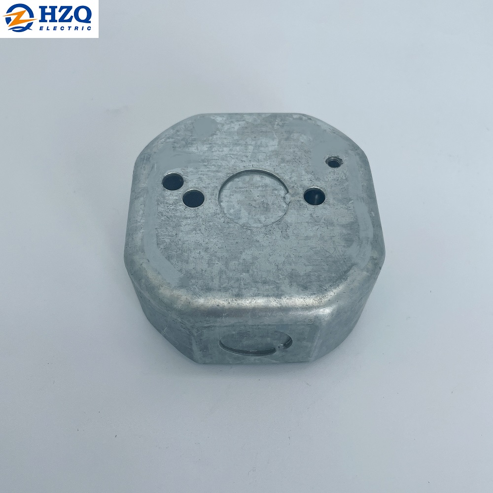 3-1/2 Inch Octagon Drawn Boxes- 1-1/2 Deep 1/2 KO(ZQ24151-1/2)